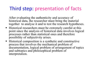 Historical research design | PPTX