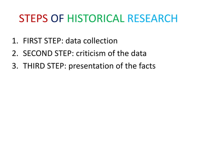 Historical research design | PPTX