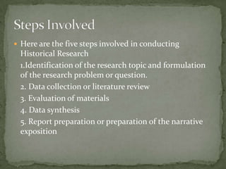 Historical research | PPT
