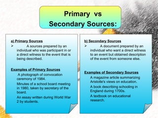 Historical Research | PPT