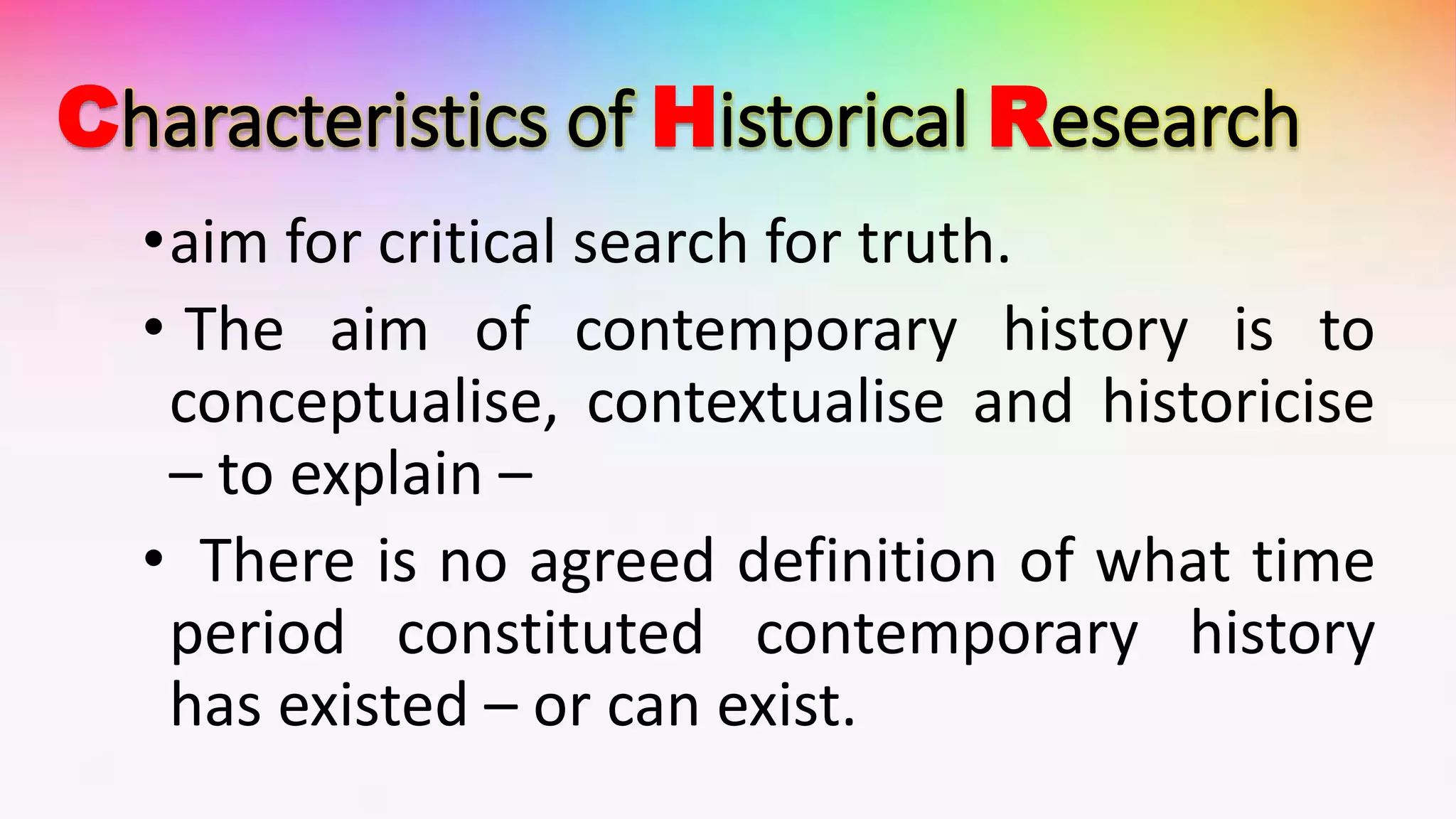 Historical Research | PPTX