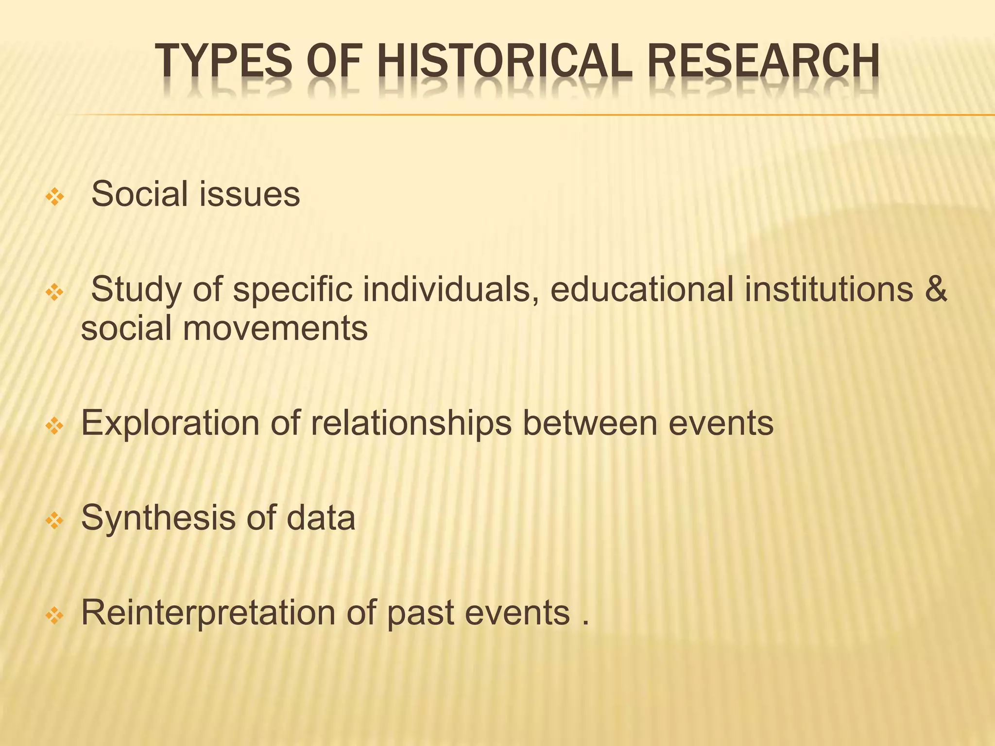 Historical research | PPTX