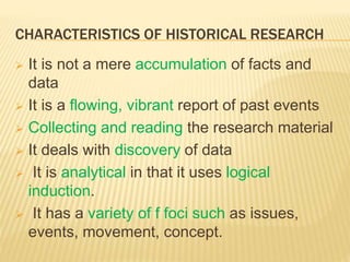 Historical research | PPTX