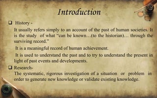 Historical Research | PPTX
