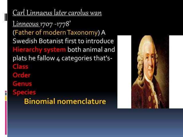 Historical resume of systematics by VISHAL BHOJYAWAL | PPTX | Biological Sciences | Science