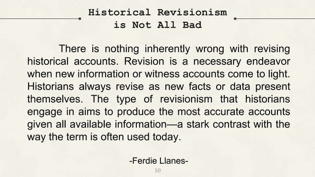 Historical Revisionism in the New Normal.pptx