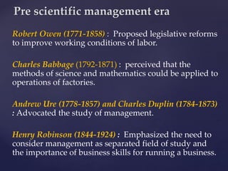 evolution of management | PPTX
