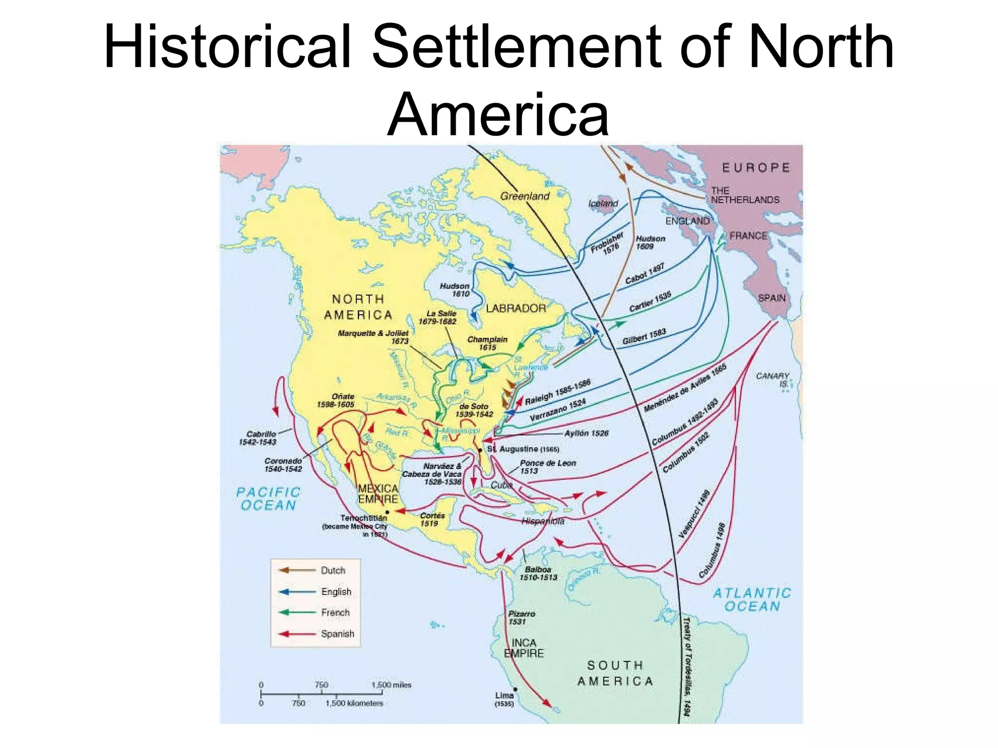 Historical settlement of north america | PPT