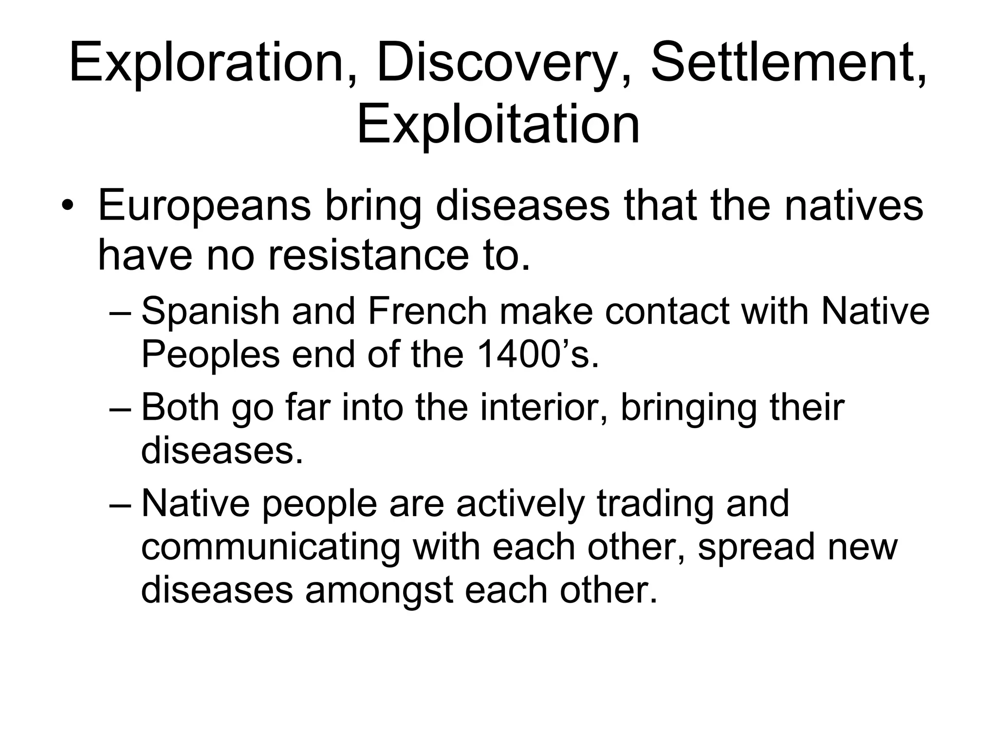 Historical settlement of north america | PPT