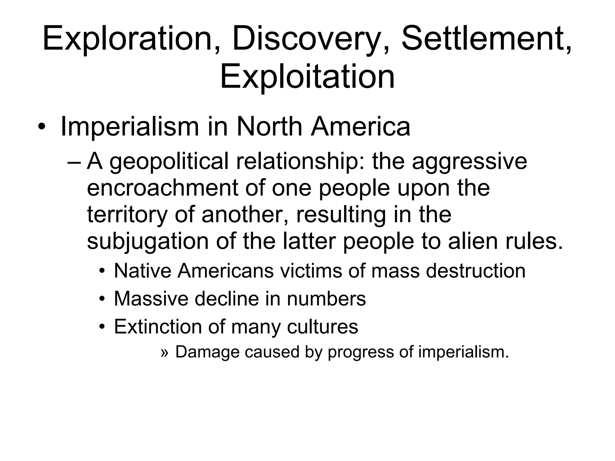 Historical settlement of north america | PPT