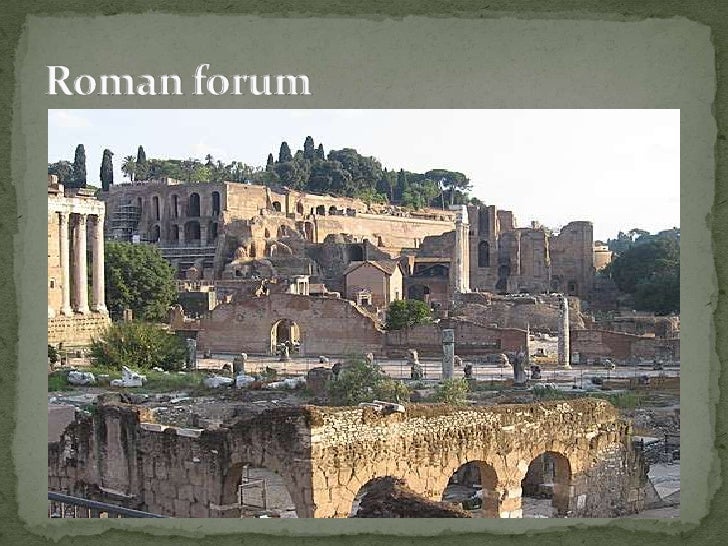 Major Sites In Ancient Rome