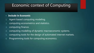 Historical social & economic context of computing | PPTX
