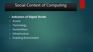 Historical social & economic context of computing | PPTX