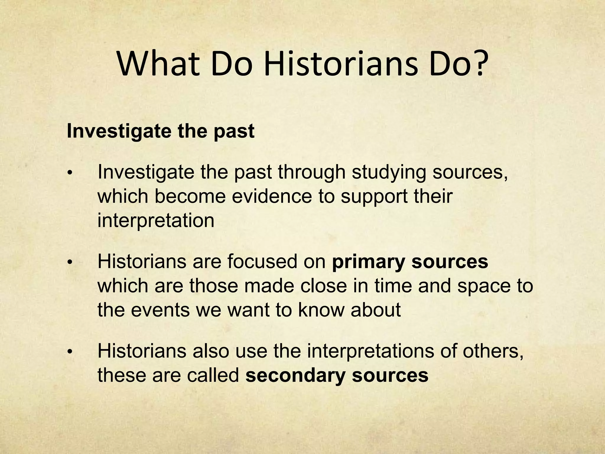 Introduction to History 2ndESO | PPT