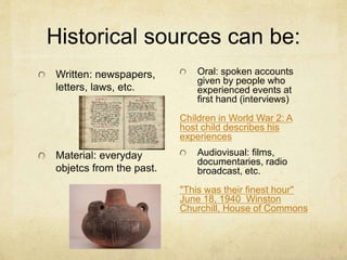 Introduction to History 2ndESO | PPT