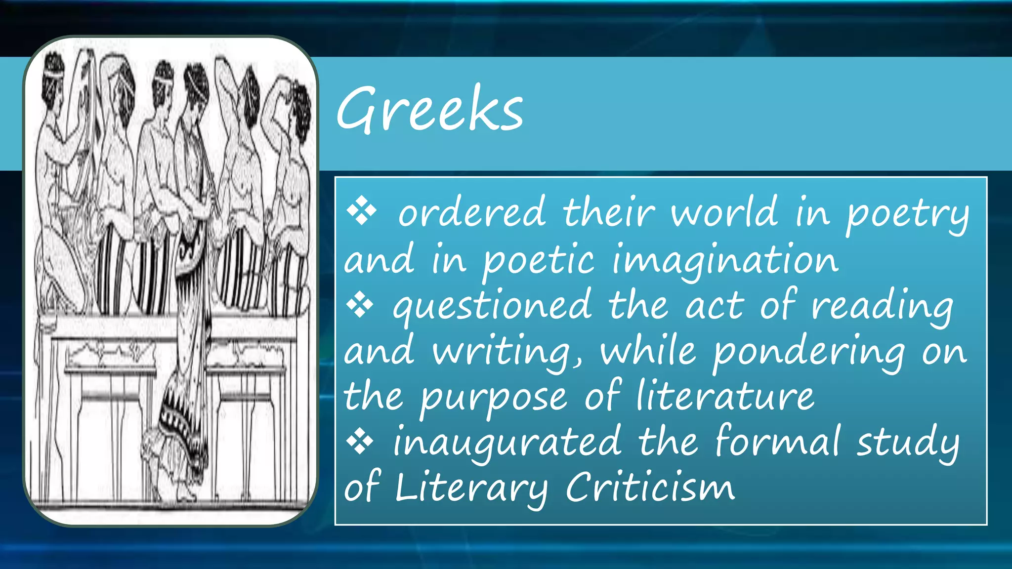 Historical survey of literary criticism | PPTX