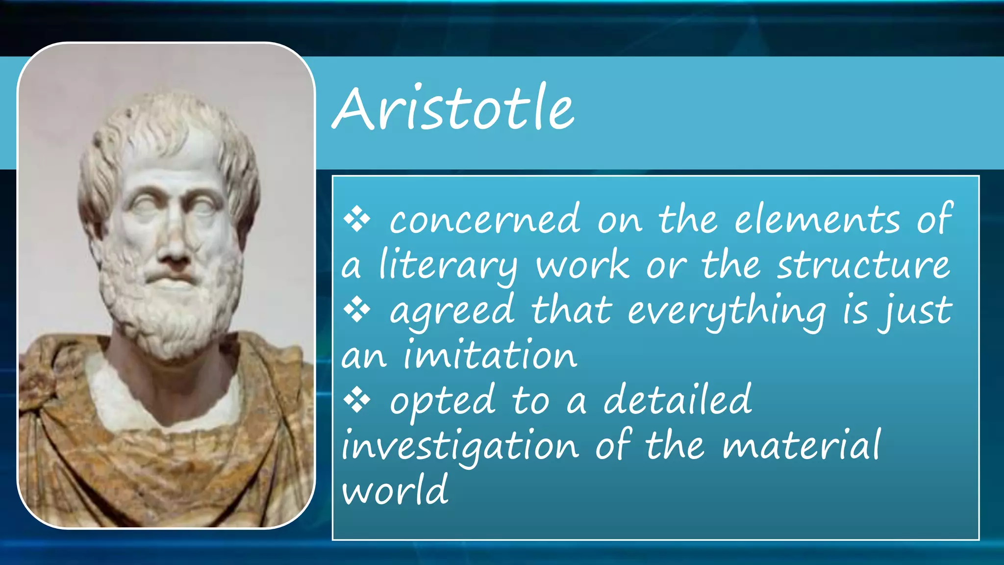 Historical survey of literary criticism | PPTX