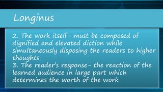 Historical survey of literary criticism | PPTX