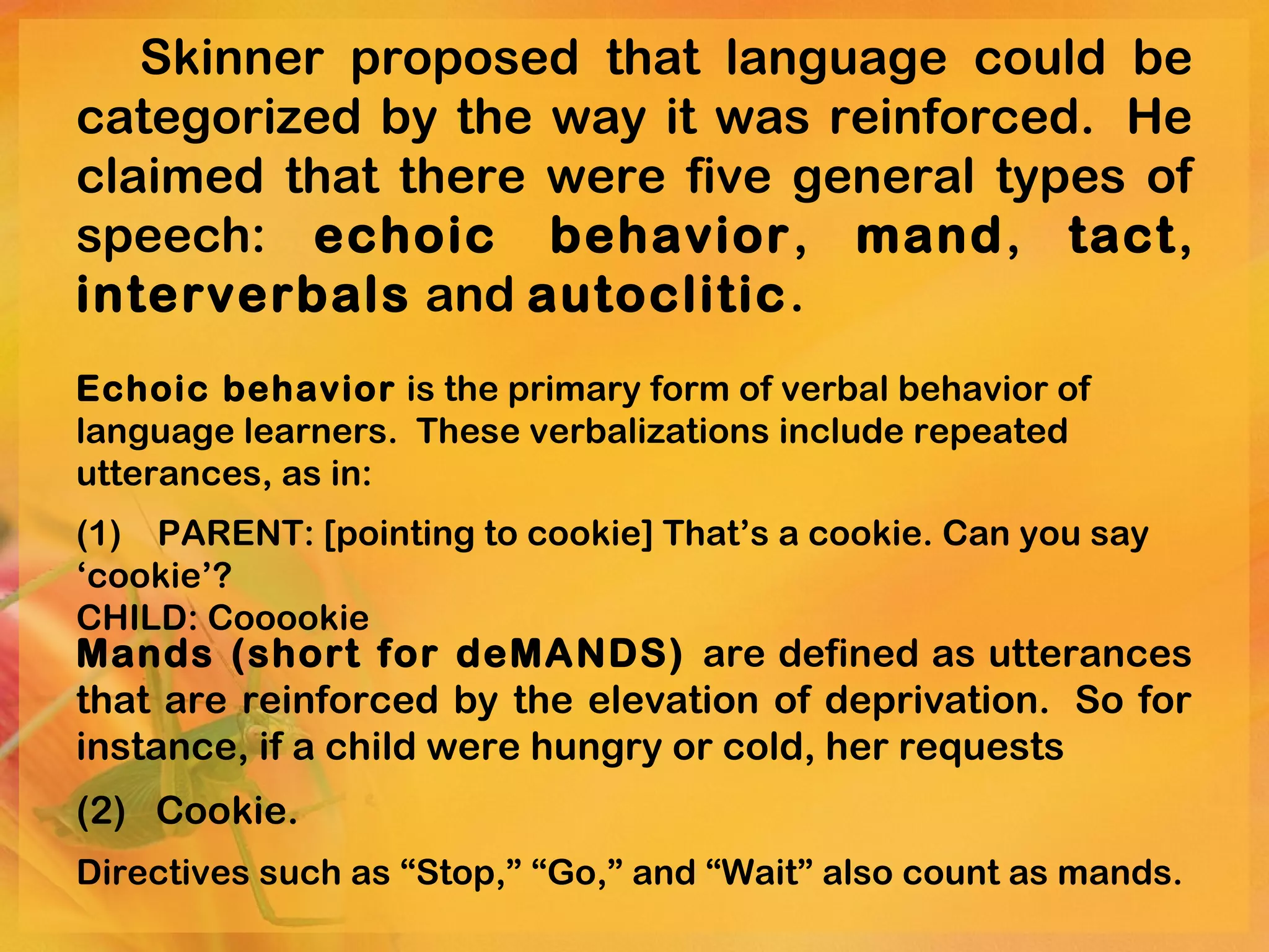 Historical theories of language development | PPT