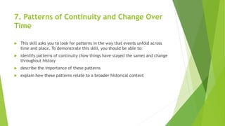 Historical thinking skills | PPTX