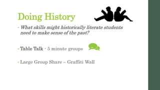 Historical Thinking - Saskatoon Public School Division | PPT