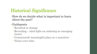 Historical Thinking - Saskatoon Public School Division | PPTX