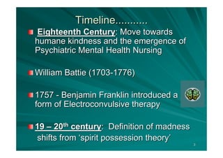 Mental Health Historical Timeline | PDF
