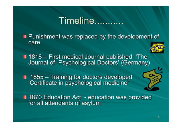 Mental Health Historical Timeline | PDF