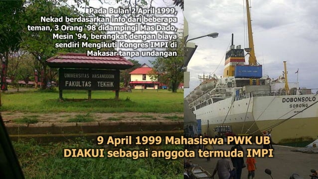 Historical timeline HIMPUNAN PWK UB | PPT