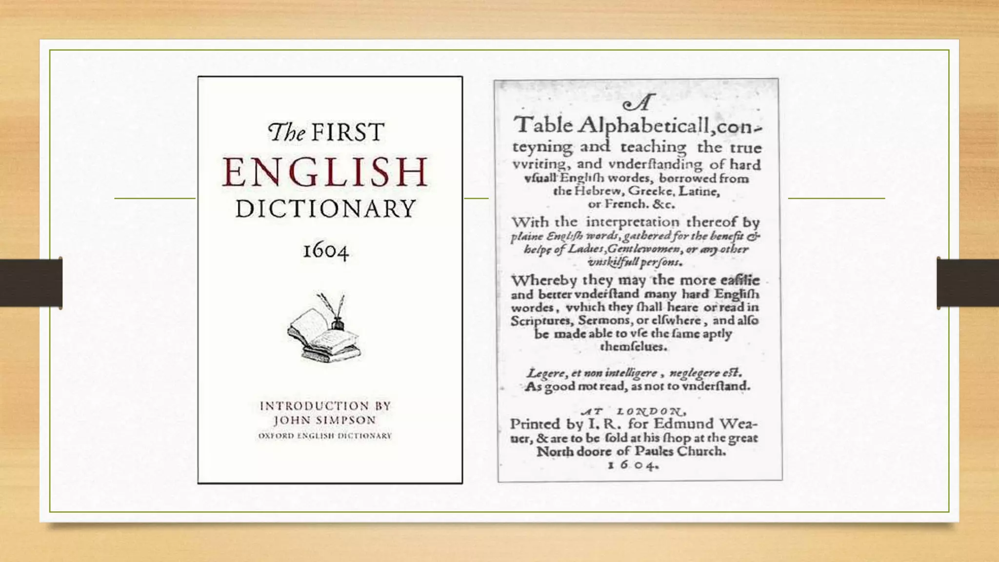 Historical Trace of Dictionary Making in English | PPTX