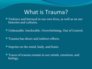 Historical Trauma | PPT