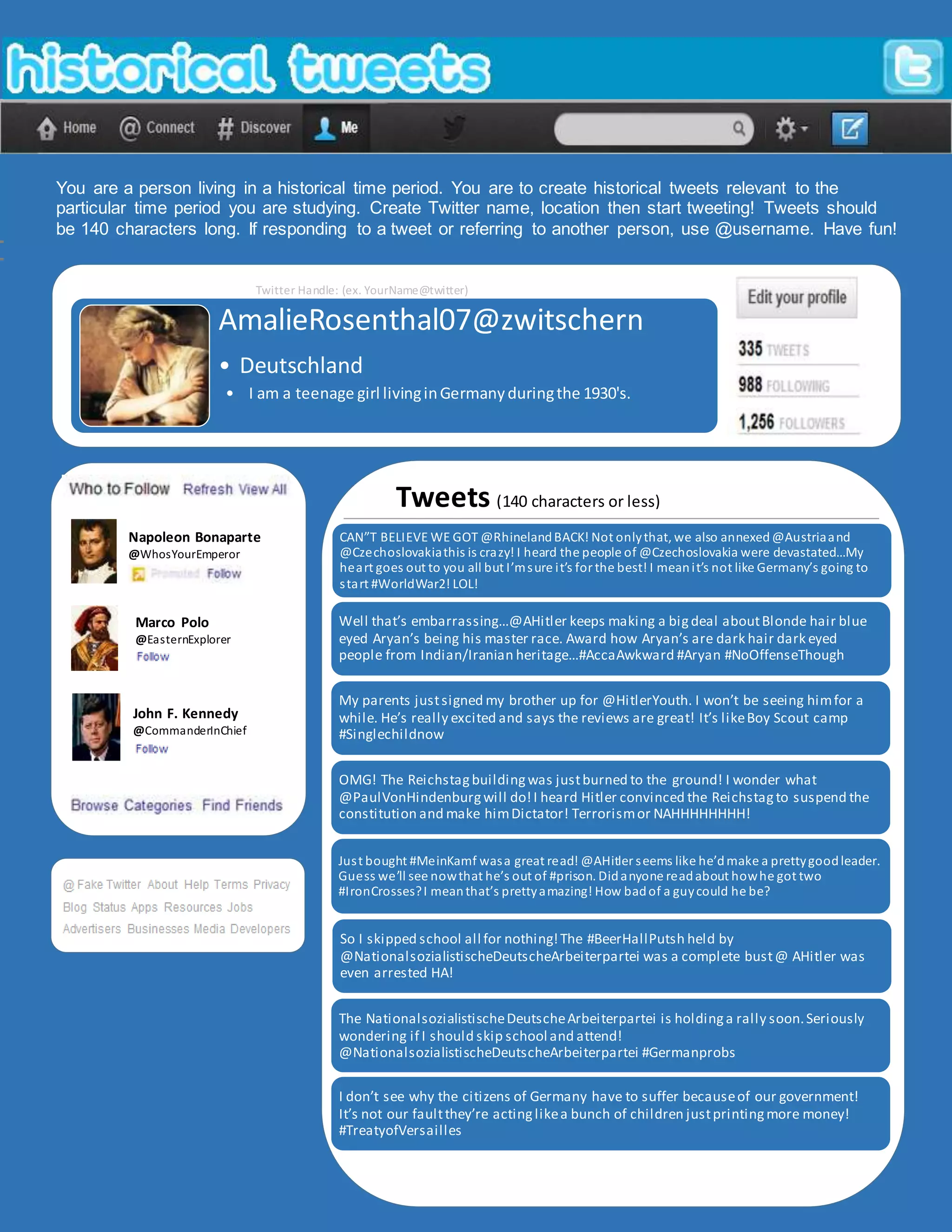 Historical twitter example | DOCX