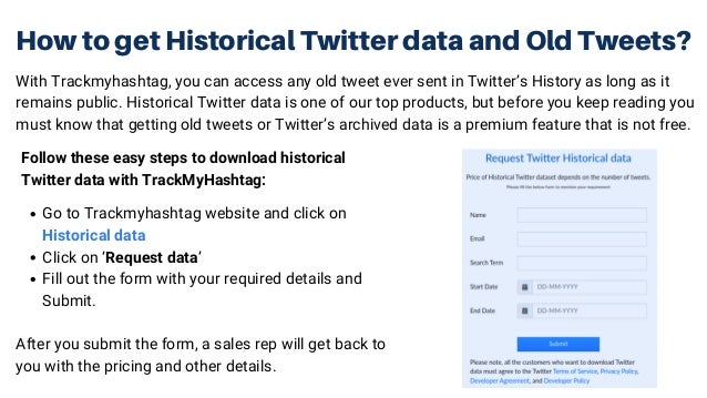 How to get Historical data from Twitter? | PDF