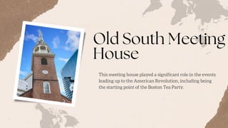 Historic Attractions of Boston | PDF