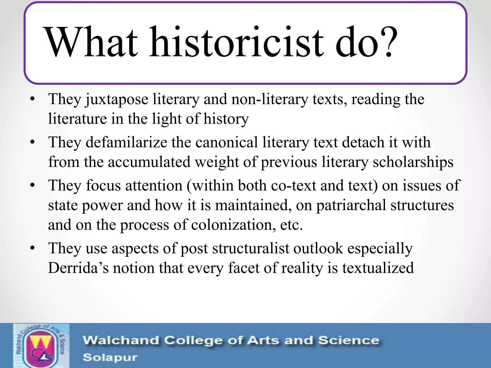 New Historicism | PPTX