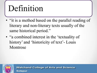 New Historicism | PPTX