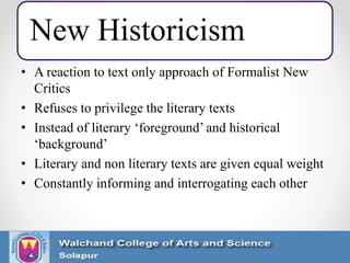 New Historicism | PPTX
