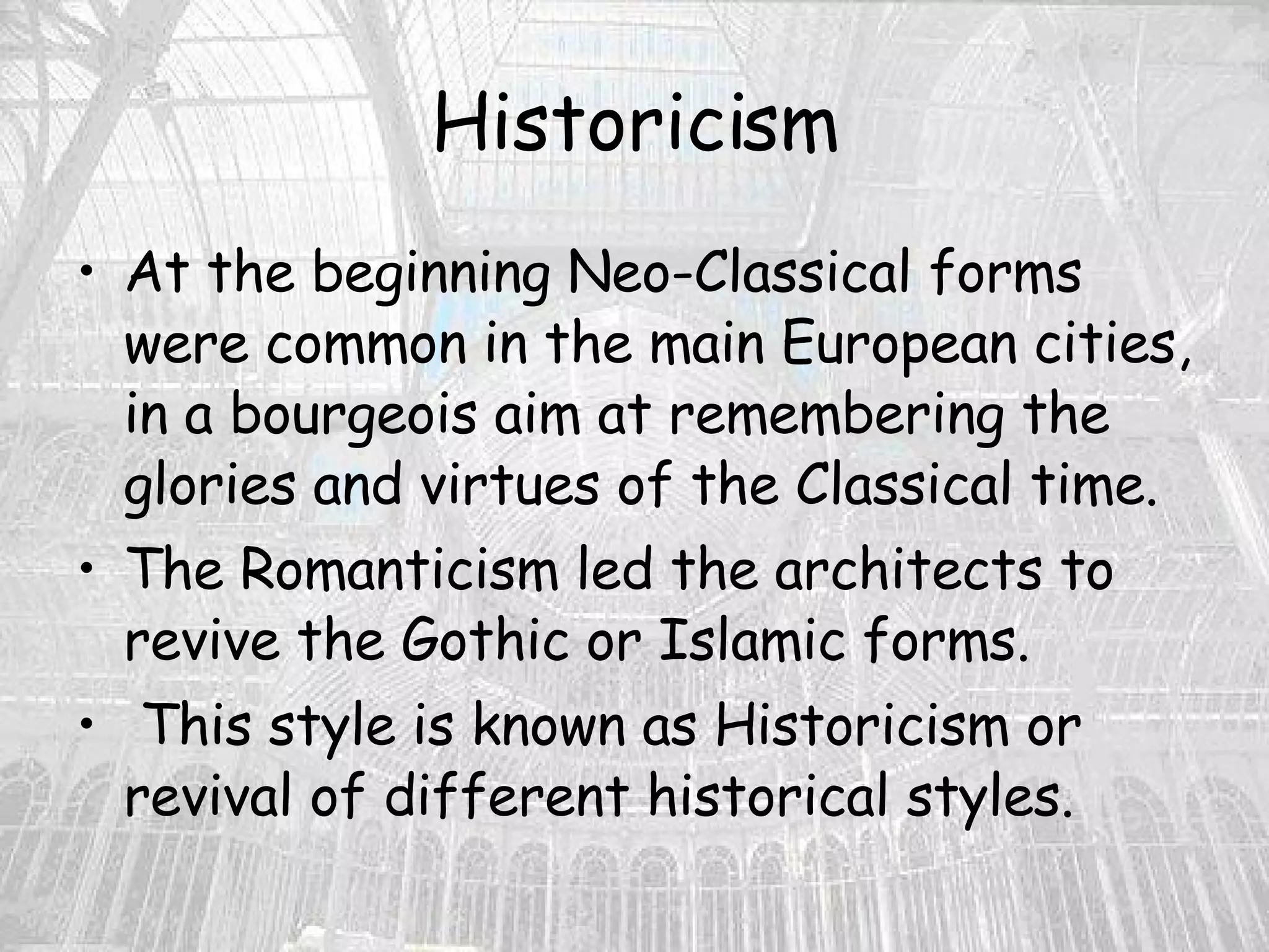Historicism in Architecture | PPT