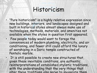 Historicism in Architecture | PPT
