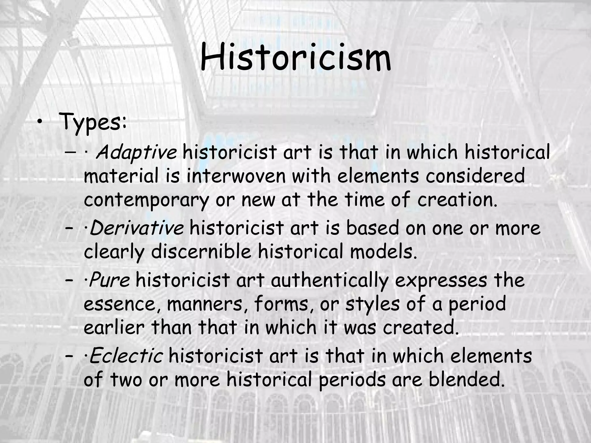 Historicism in architecture (new) | PPT