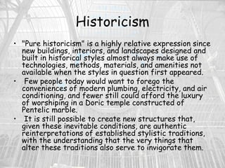 Historicism in architecture (new) | PPT