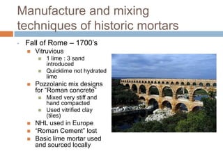 Historic Mortars, the Chemistry Behind What Binds Our Built Environment ...