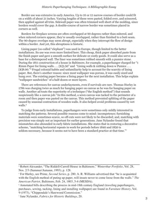 Historic Paperhanging Techniques: A Bibliographic Essay | PDF