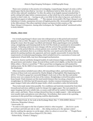 Historic Paperhanging Techniques: A Bibliographic Essay | PDF