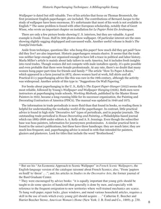 Historic Paperhanging Techniques: A Bibliographic Essay | PDF
