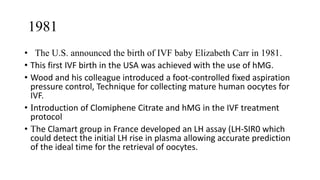 Historic perspective of ivf | PPTX