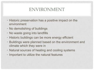 Historic preservation power point | PPTX