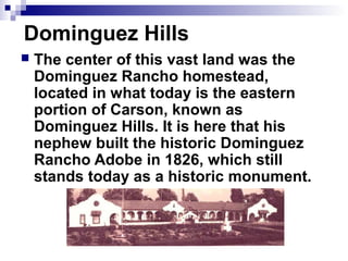 History of Rancho San Pedro | PPT