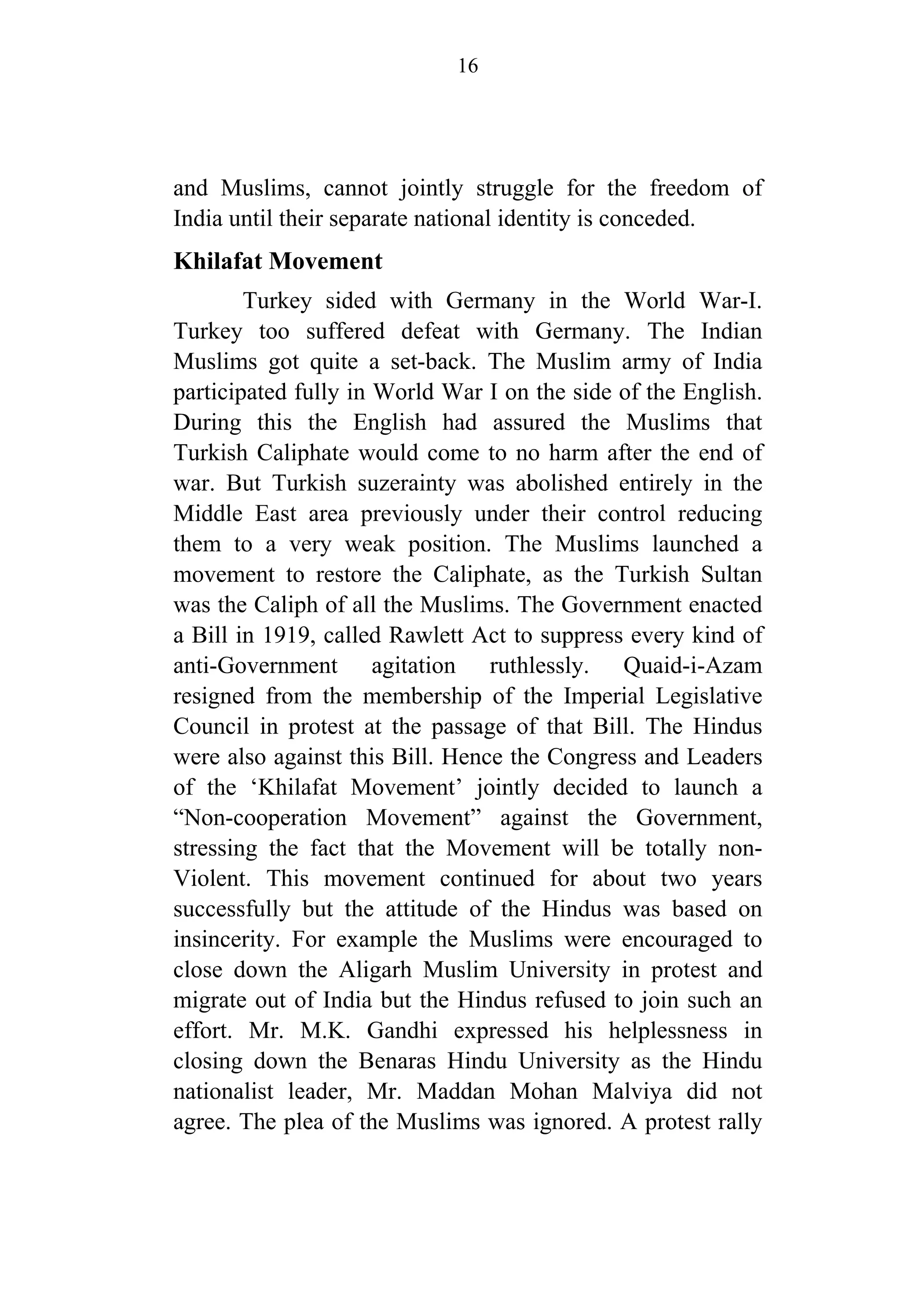 Historic struggle for pakistan 1857 1947 | PDF