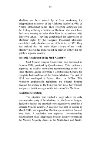 Historic struggle for pakistan 1857 1947 | PDF
